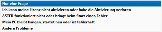 Das Fenster "Supportanfrage" [ASTER Wiki]